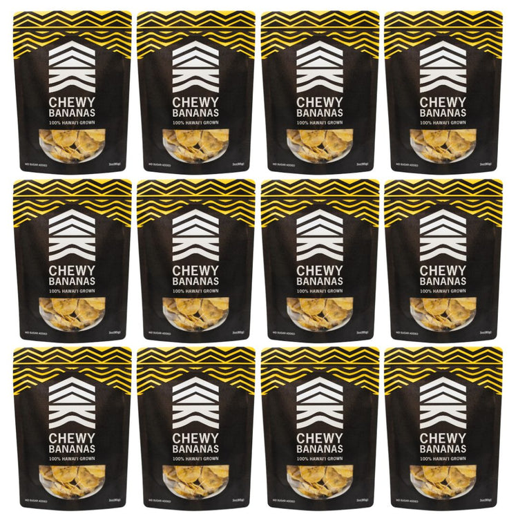 12 Pack - Chewy Bananas - Made with Apple Bananas in Hawaii – Polipoli ...